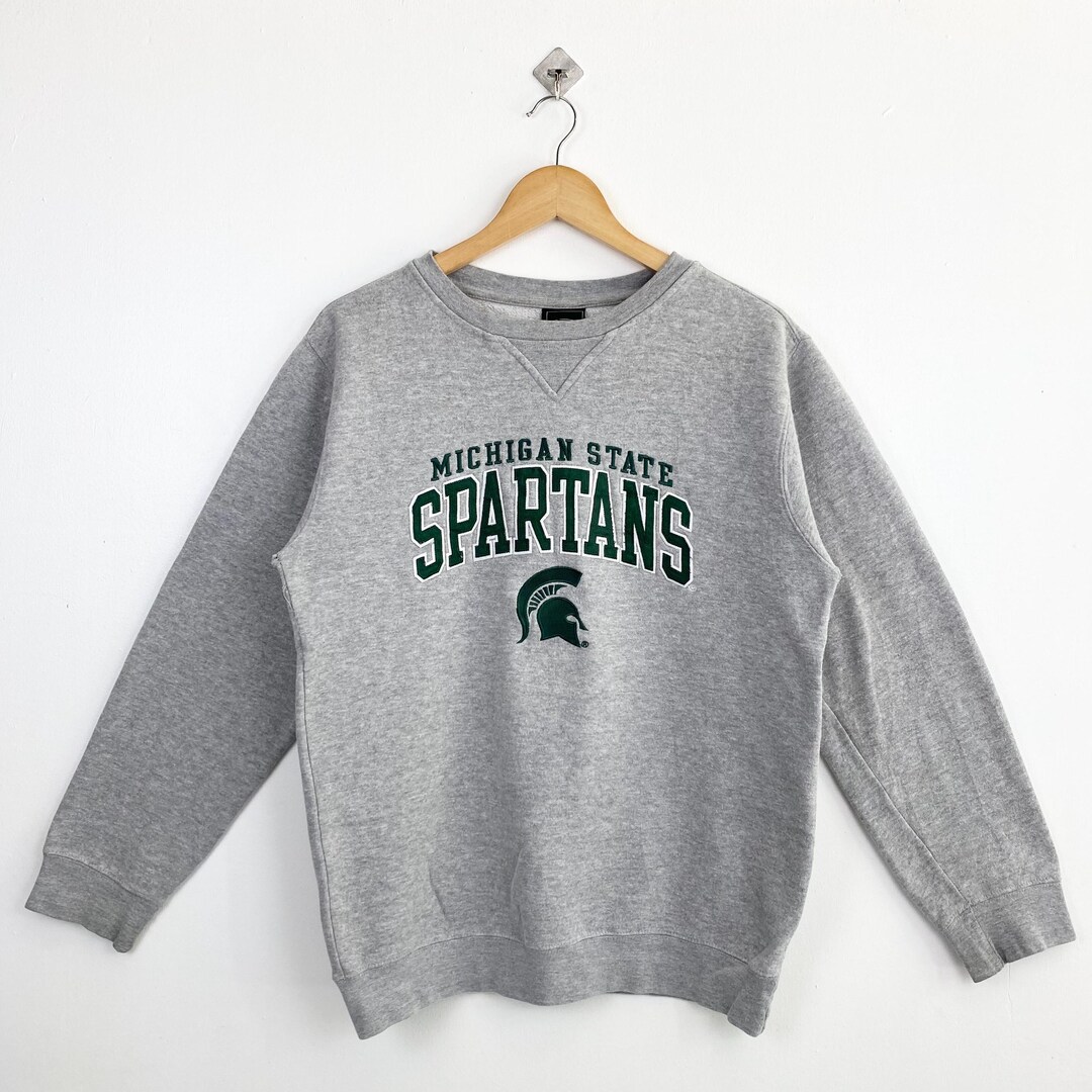 Vintage NCAA Michigan State University ‘spartans’ Crewneck Sweatshirt ...