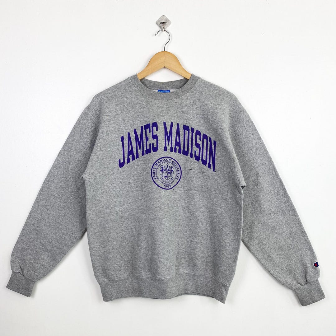 Vintage NCAA James Madison University ‘dukes’ Crewneck Sweatshirt Print ...