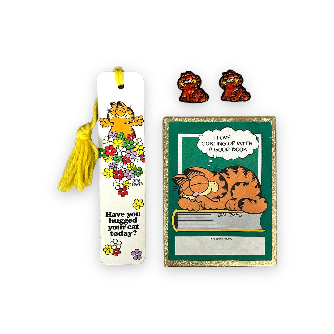 Vintage Garfield Gift Pack Set Includes Bookplates Bookmark - Etsy