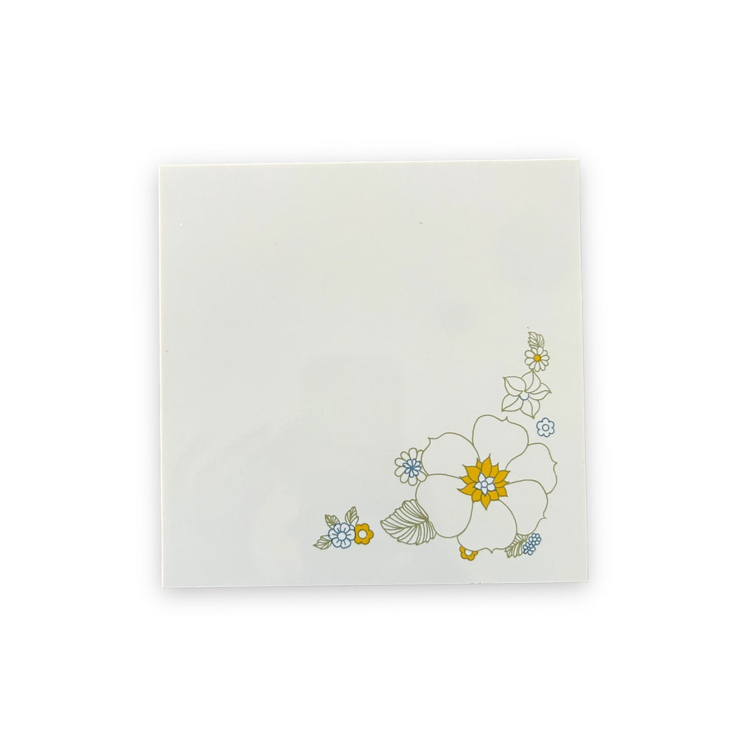 Vintage Floral Bouquet Corning 6” X 6” Tile Trivet - Corning Glass ...