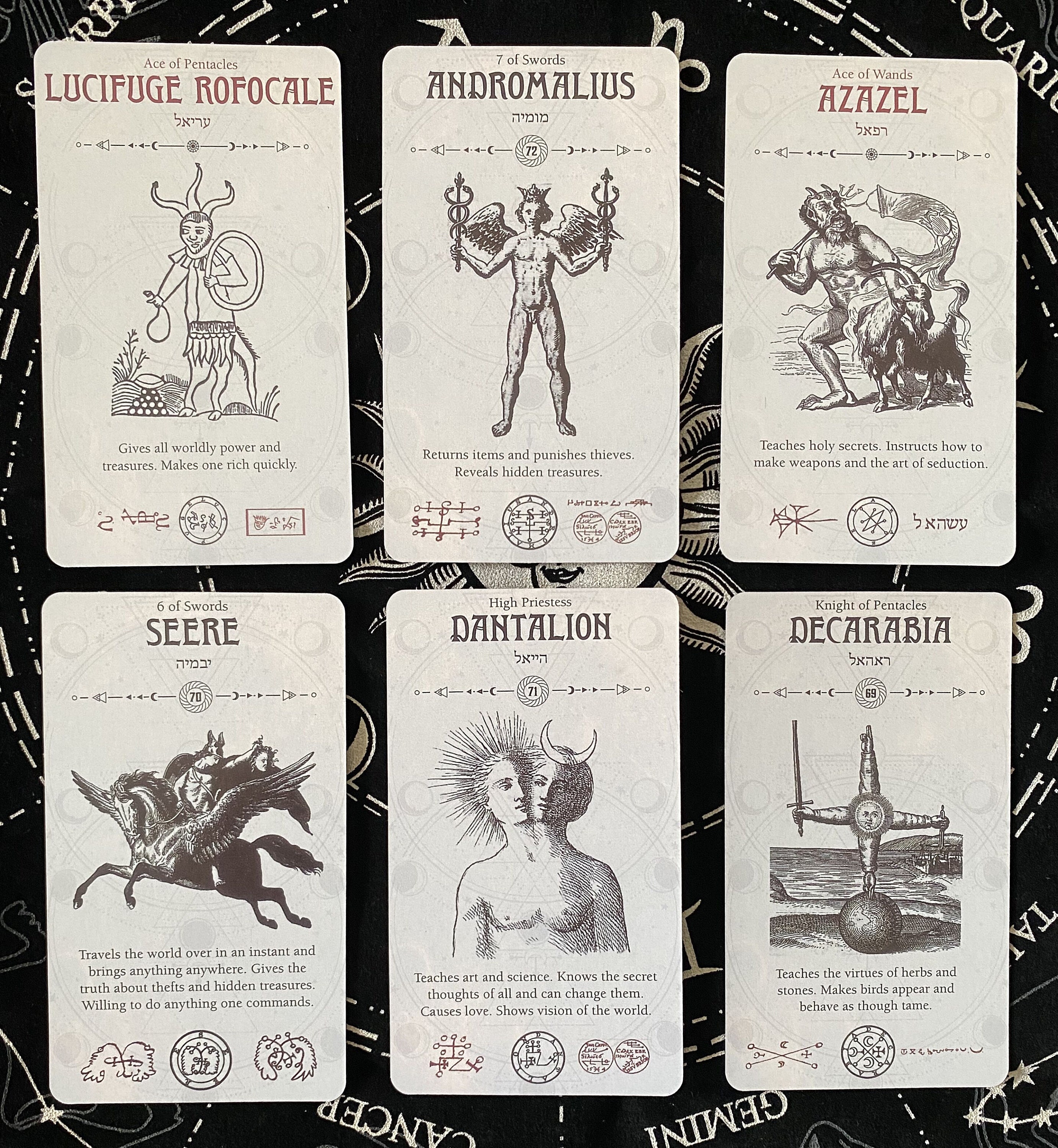 Occult Tarot Cards Deck 78Pcs Tarot Cards PDF Guidebook | Etsy