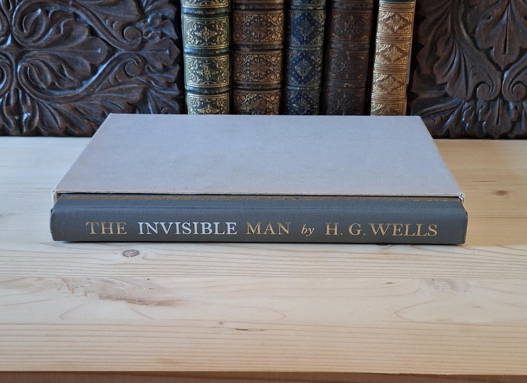 The Invisible Man Book by HG Wells, Heritage Press, Vintage Hardback ...