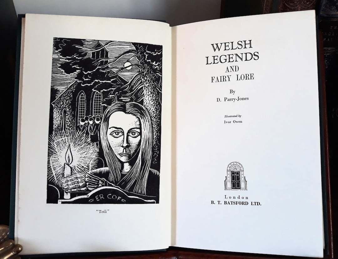 Welsh Legends Book, Vintage Hardback 1950s, First Edition, With Dust ...