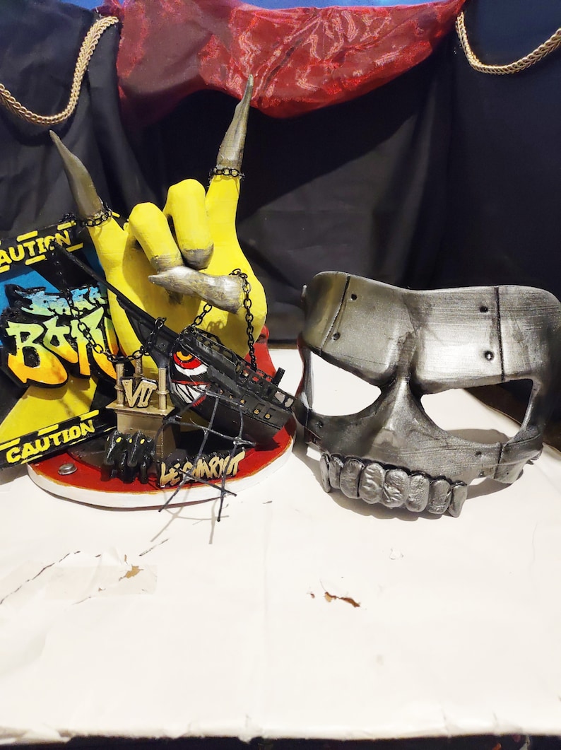 Persona 5 Skull ryuji Sakamoto Cosplay Mask With Display | Etsy
