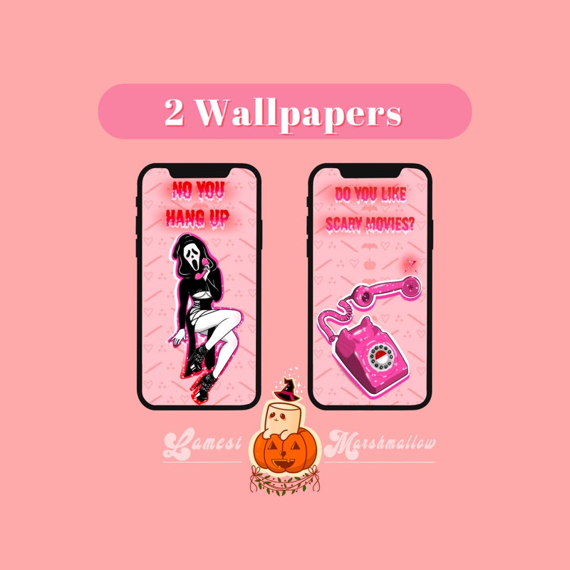 Scream Wallpaper Pink - Etsy
