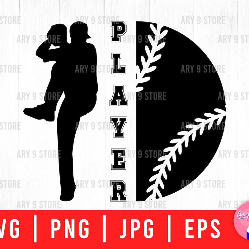 Baseball Pitcher Svg - Etsy