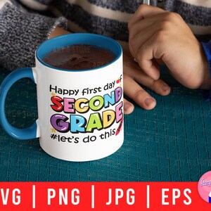 Happy First Day of Second Grade Let's Do This 2nd Grade - Etsy