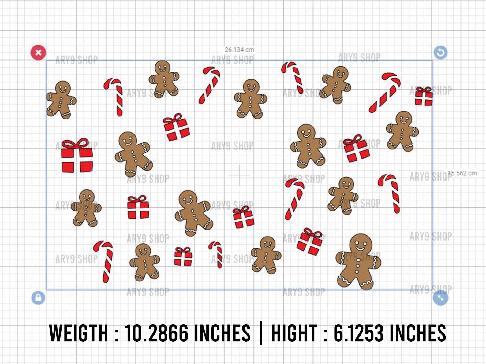 Full Wrap Gingerbread With Candy Cane Christmas Tumbler - Etsy