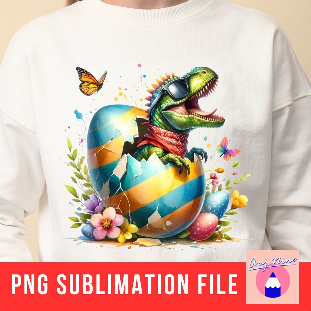 Easter T Rex Egg Cellent Png, Happy Easterawr Png, Easter Dinosaur Png ...