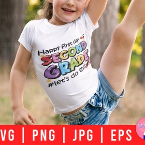 Happy First Day of Second Grade Let's Do This 2nd Grade - Etsy