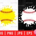 Splatter Baseball and Softball Svg Png Eps Jpg Files - Etsy