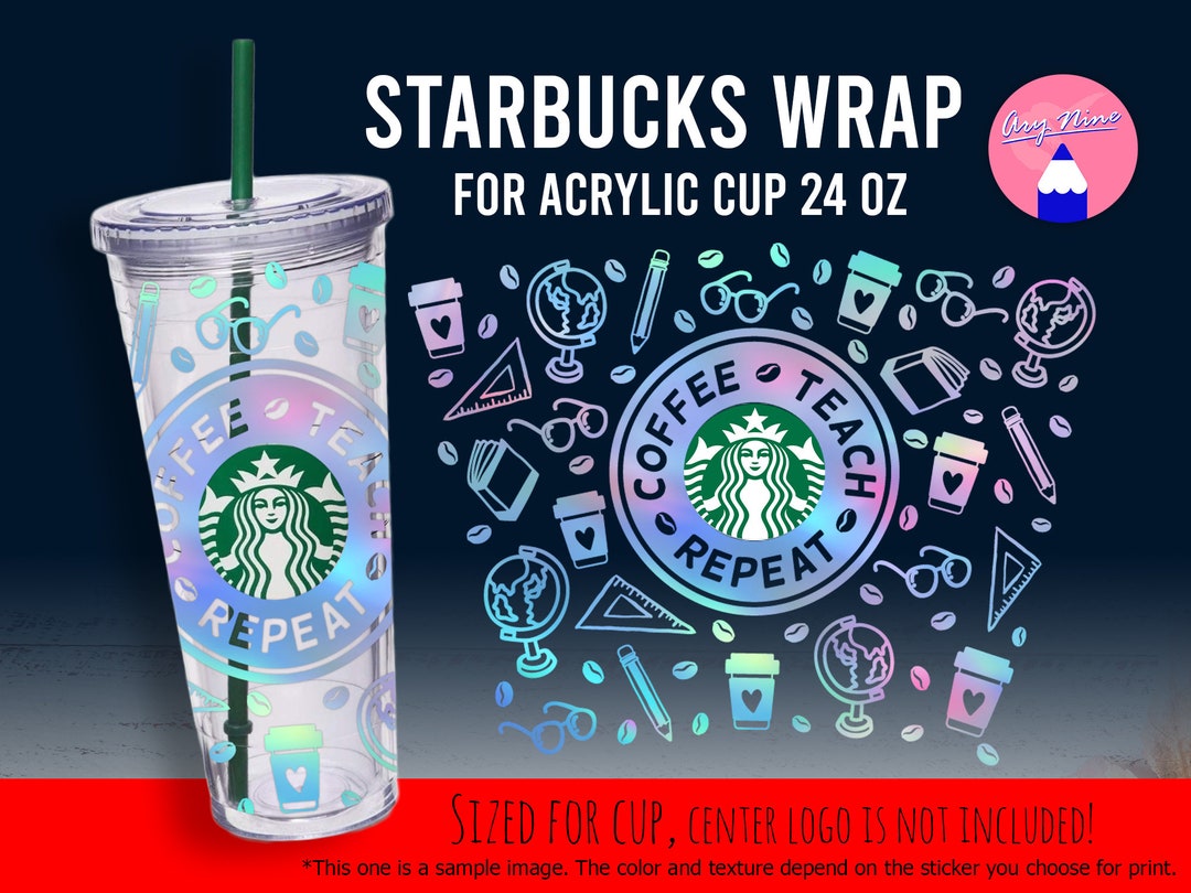 Full Wrap Coffee Teach Repeat , Teacher Life, Back to School, Teach ...