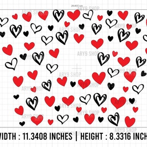 Full Wrap Hand Draw Heart, Grafiti Heart, Valentine Hearts, Line With A ...