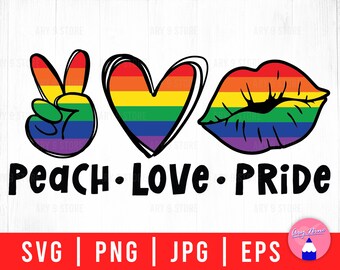 Pride LGBTQ Svg Bundle Rainbow Pride Svg Png Eps Jpg Files Pride Flag ...