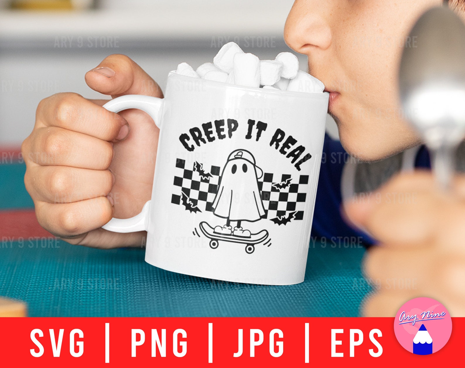 Halloween Creep It Real Boy Ghost Boo Ghost Cute Ghost - Etsy