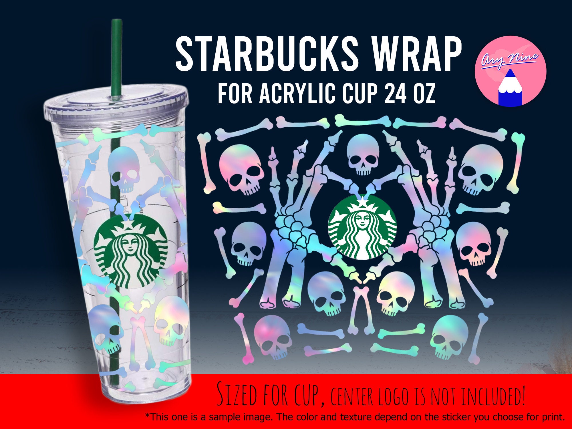 Full Wrap Skeleton Heart Skull Spooky Season Trick or Treat - Etsy