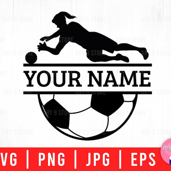 Female Goalkeeper Svg - Etsy