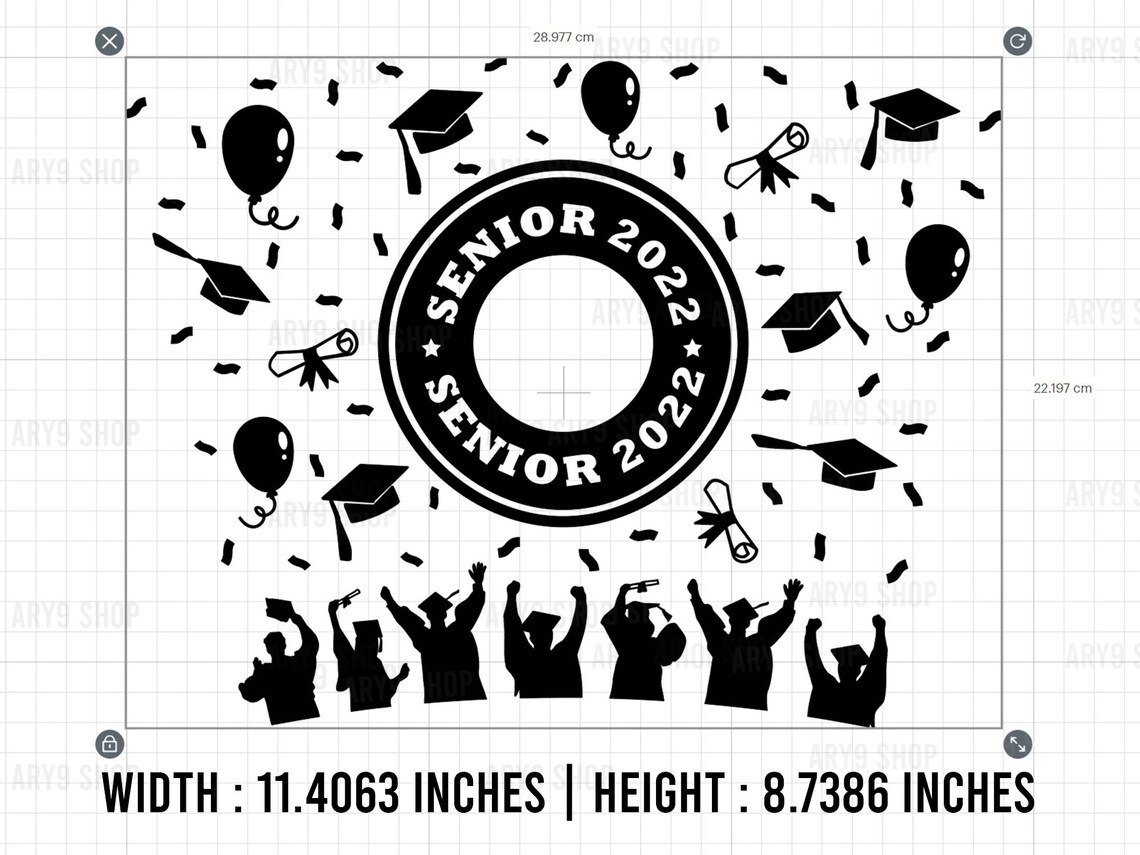 Full Wrap Senior 2022 Class of 2022 Graduation 2022 Last - Etsy