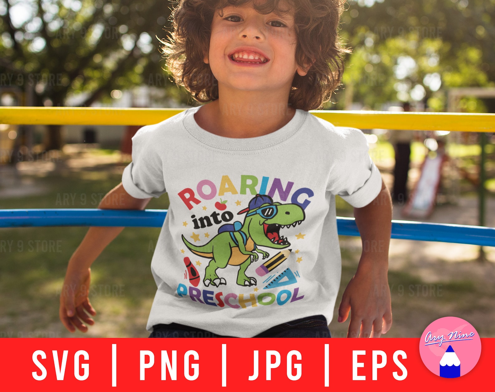 Roaring Into Preschool With Dinosaur Back to School, T-rex First Day of ...