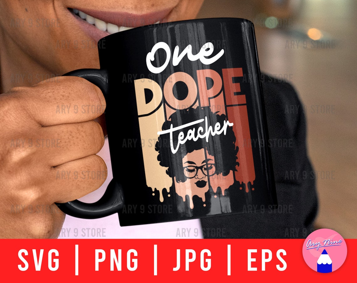 One Dope Teacher Black Teacher Magic Teacher Life Pretty - Etsy