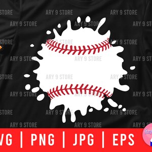 Splatter Baseball and Softball Svg Png Eps Jpg Files | Baseball and ...
