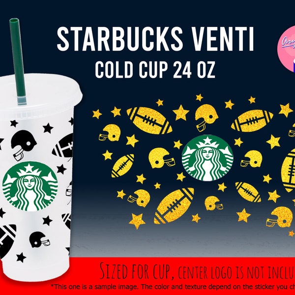 Football Cold Cup Svg - Etsy