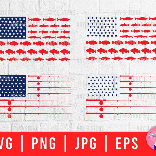 Fishing Flag Svg - Etsy
