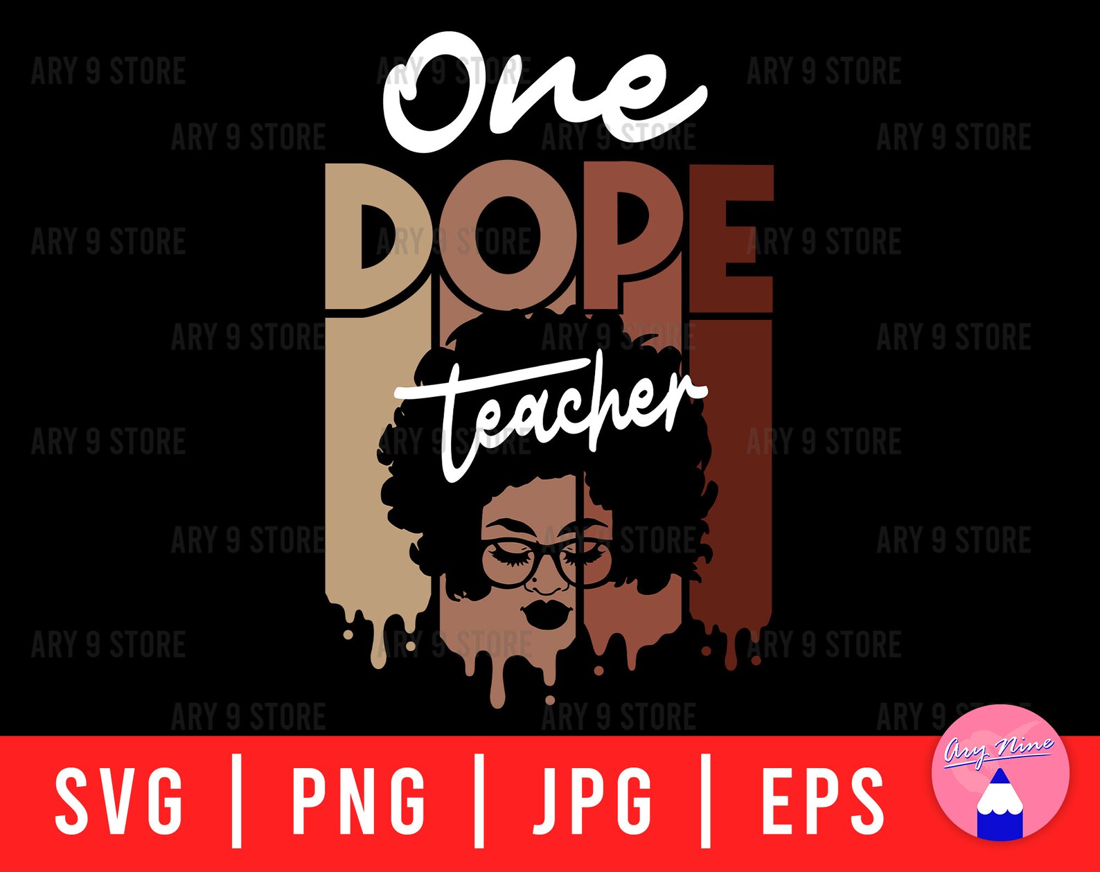 One Dope Teacher Black Teacher Magic Teacher Life Pretty - Etsy