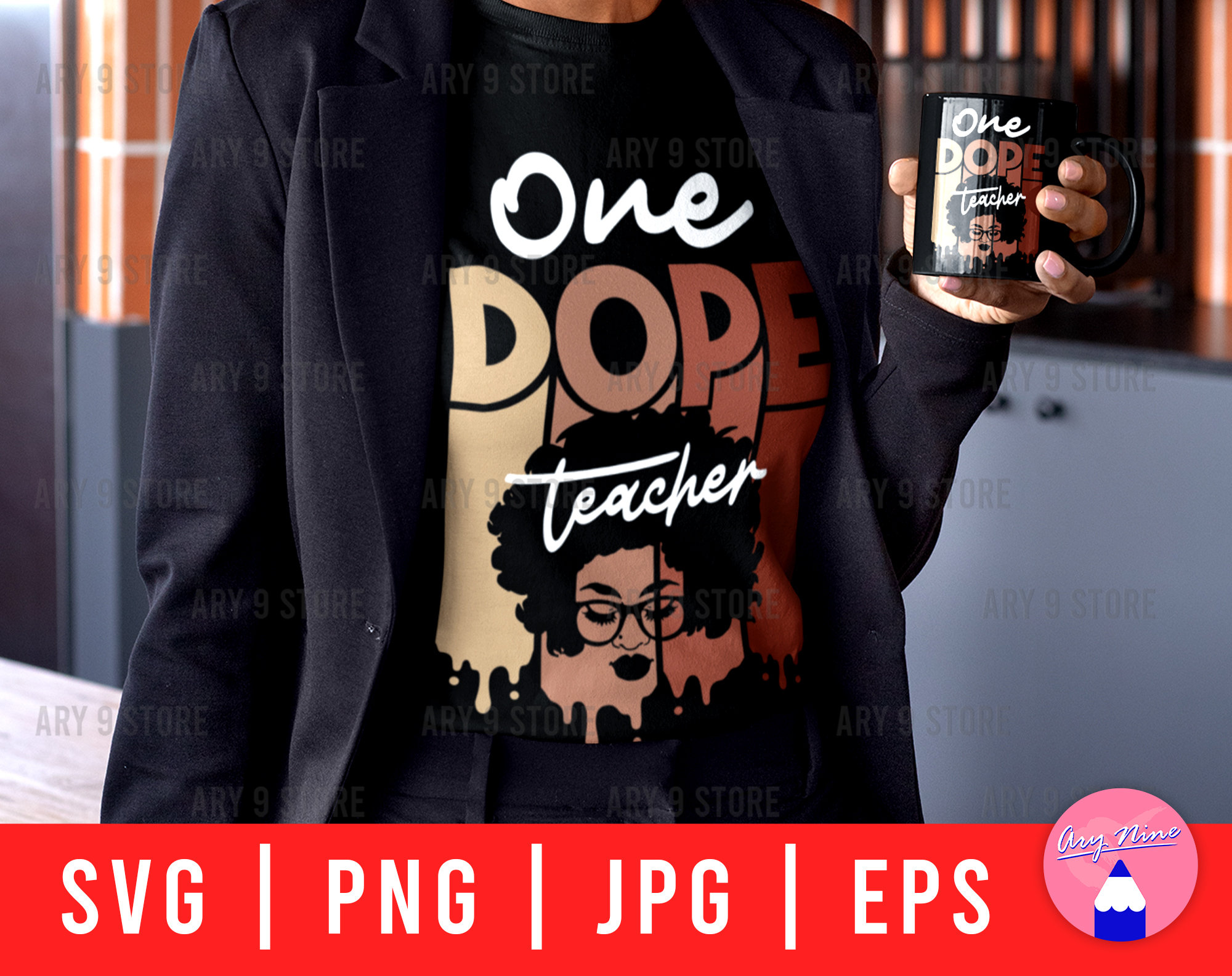 One Dope Teacher Black Teacher Magic Teacher Life Pretty - Etsy