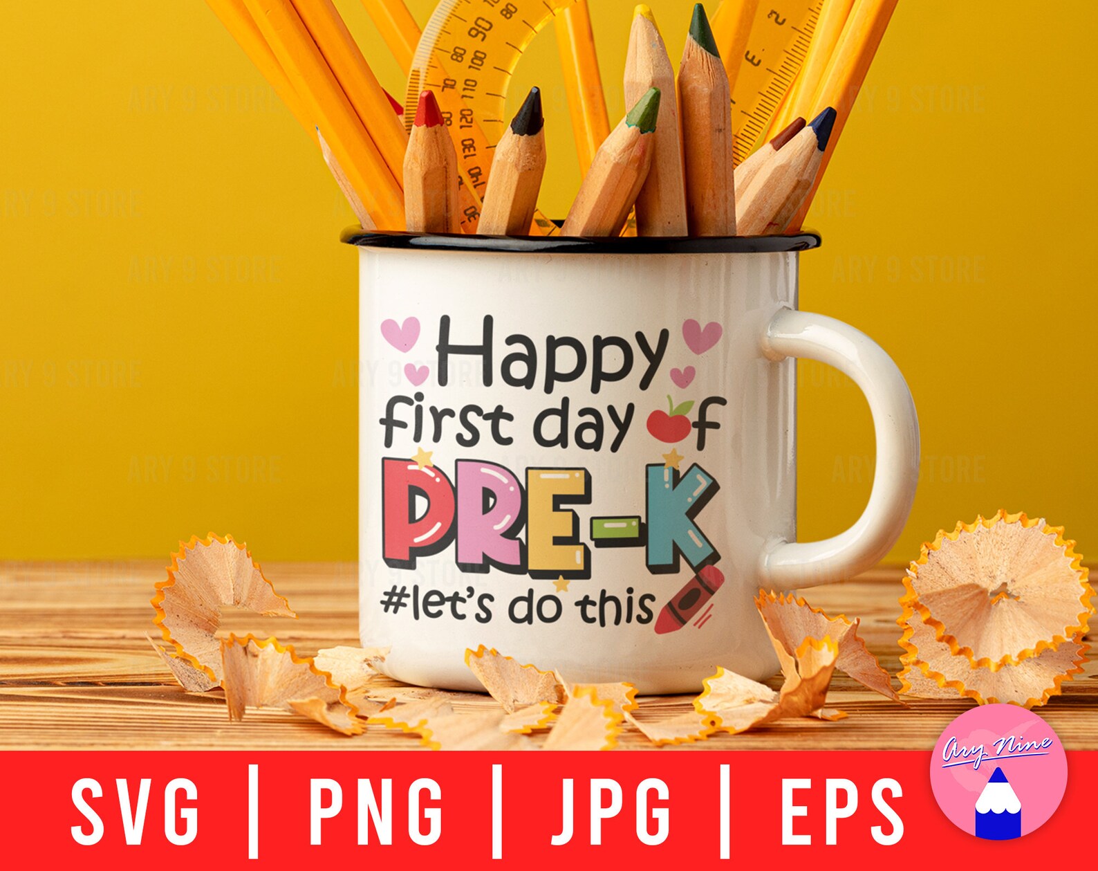 Happy First Day of Pre-k, Let's Do This, Prek Back to School Svg Png ...