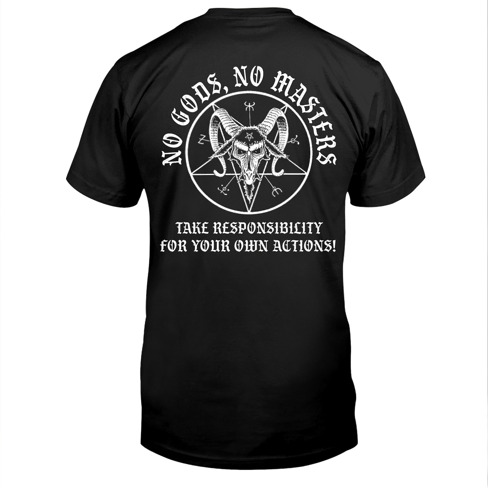 No Gods No Master Take Responsibility For Your Own Actions | Etsy