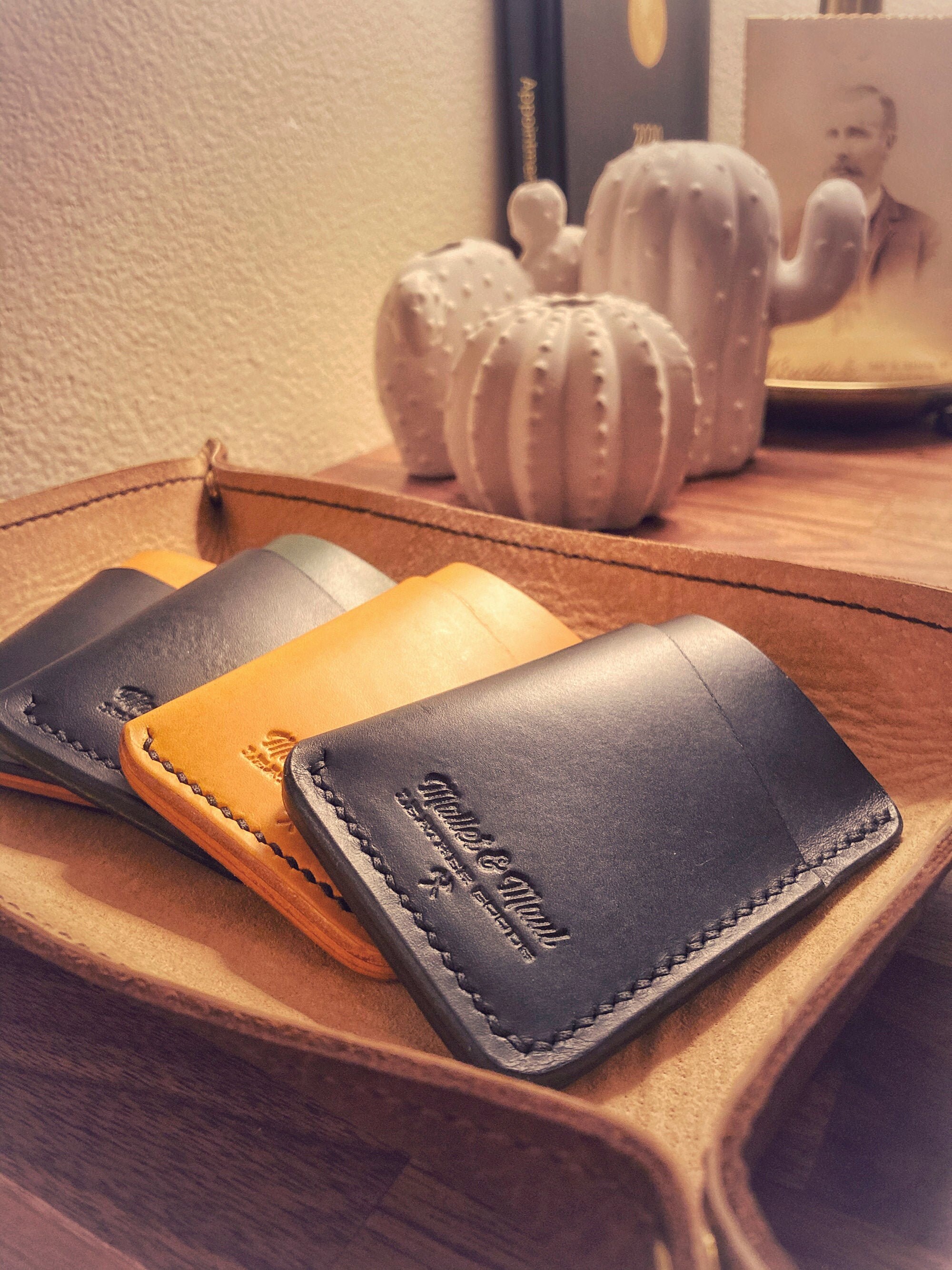 Minimalist EDC Leather Wallet, Slim Card Holder, EDC, Minimalist Card ...