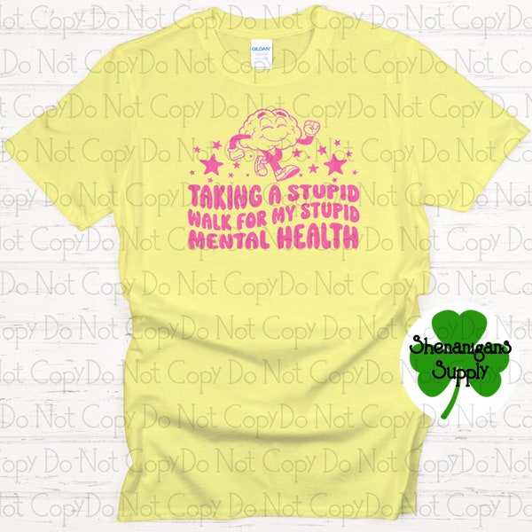 Mental Health Walk Shirt - Etsy