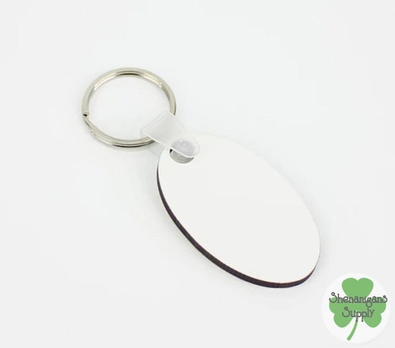 MDF Oval Shaped Keychain Sublimation Blank Keychain/charm - Etsy