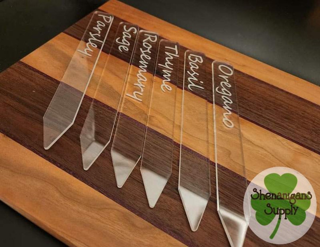Custom Acrylic Plant Stakes/garden Markers~ You Pick the Names~ - Etsy