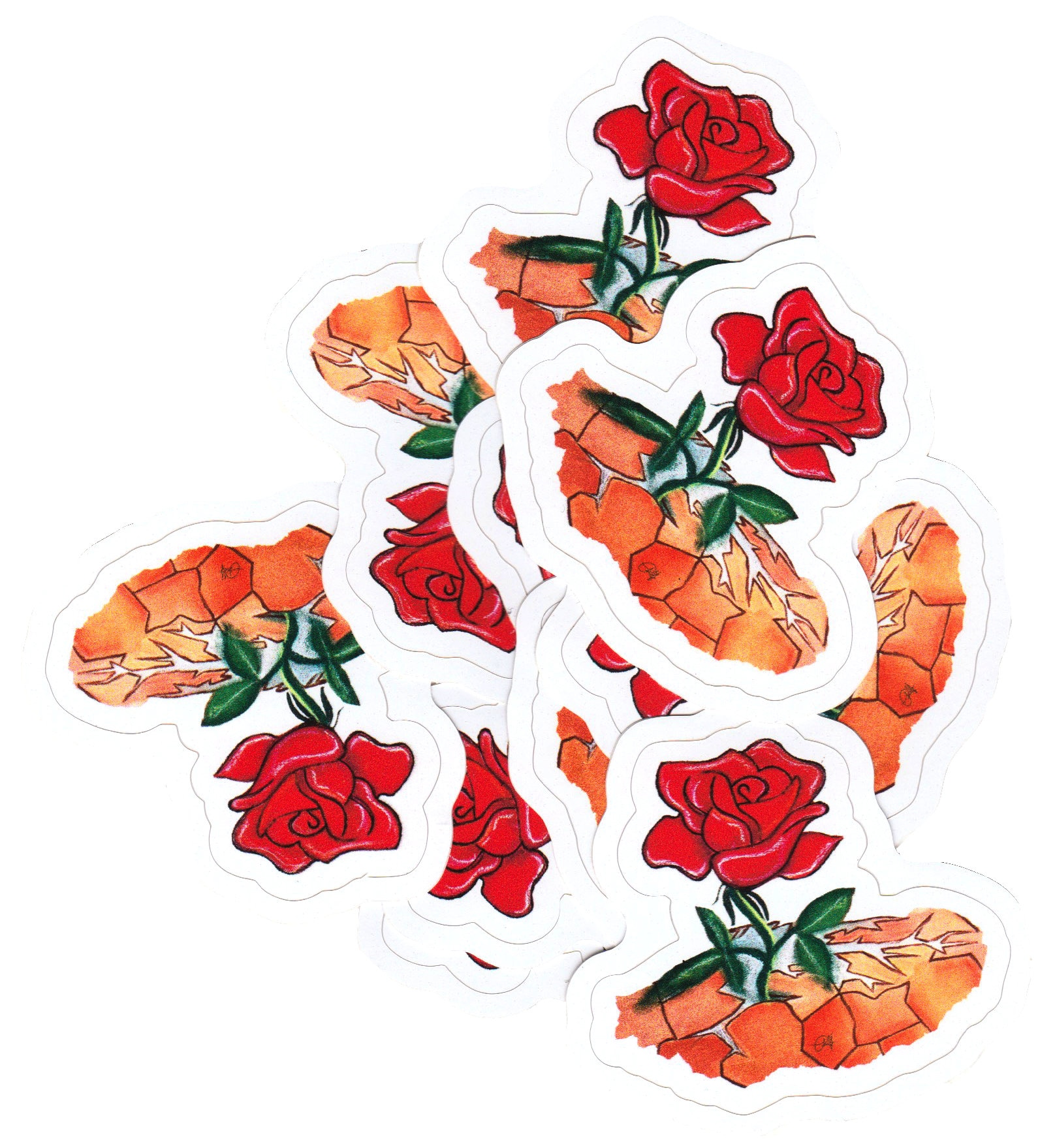 Rose Sticker - Etsy