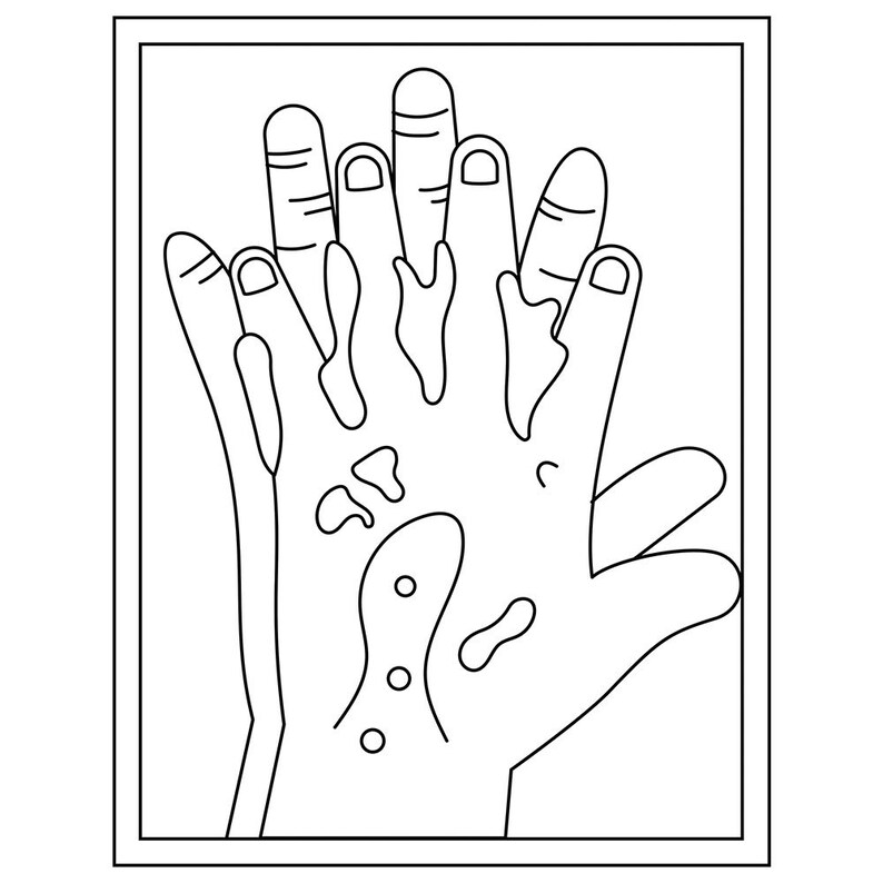 Hand Washing Germ Coloring Pages Sketch Coloring Page
