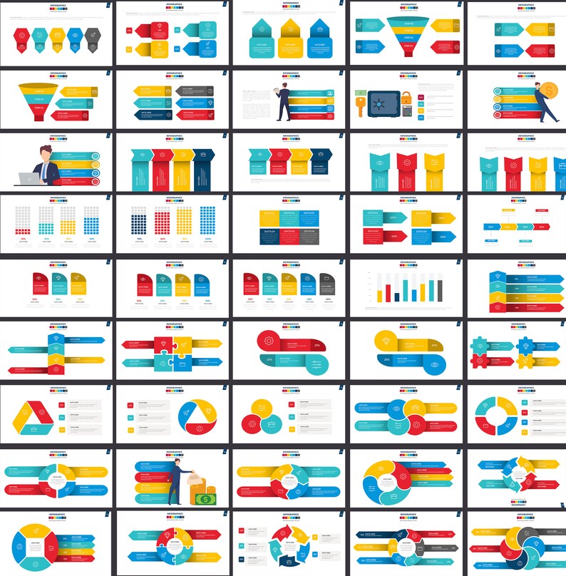 Infographic Pack Presentation Asset Powerpoint Template - Etsy