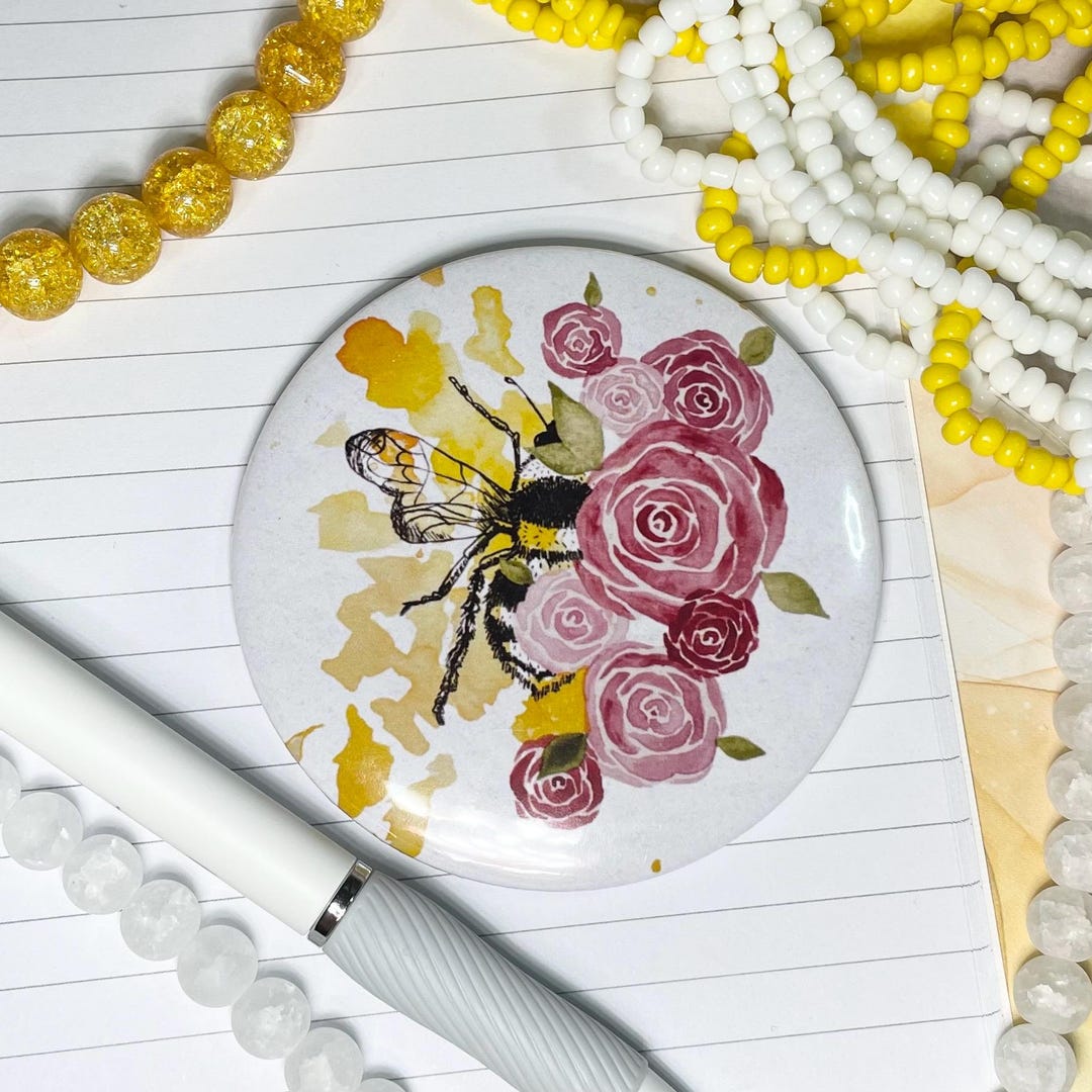 Circle Magnet ‘spring Buzz’, Magnet, Made in Alaska, Handmade, Nature ...