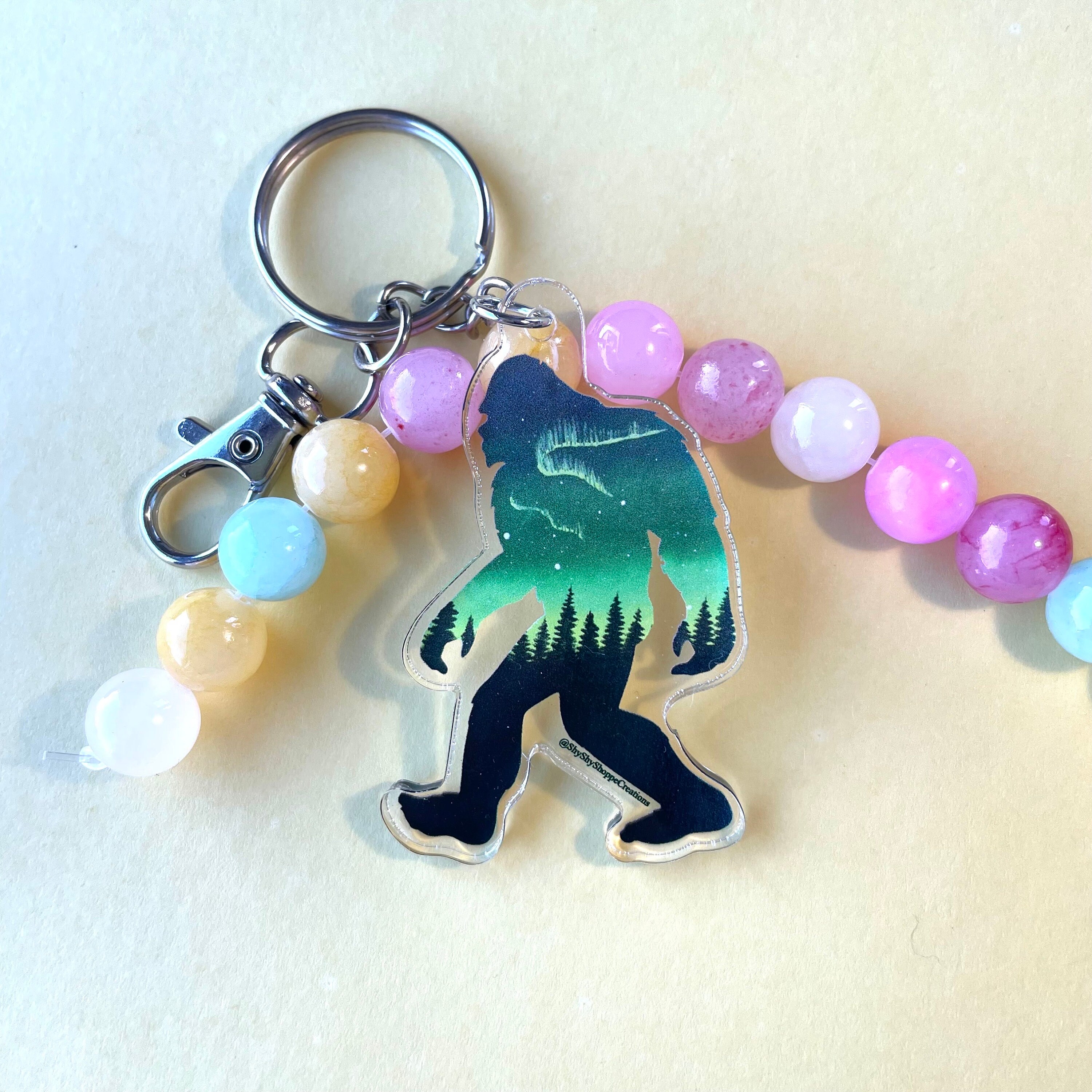 Acrylic Keychain bigfoot in the Lights, Bigfoot, Yeti, Sasquatch ...