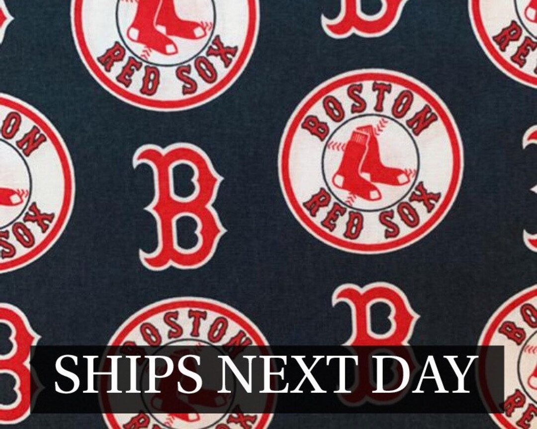 58" Boston Red Sox Cotton MLB Fabric | Cut to Order | Ships NEXT DAY ...