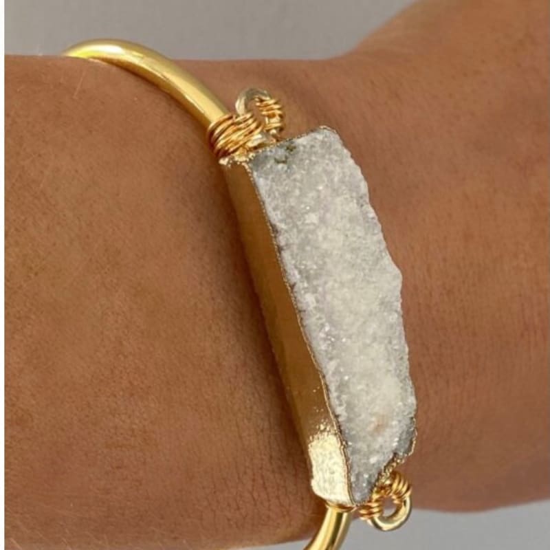 Druzy Bangle - Etsy