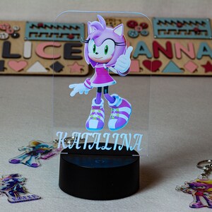 Sonic the Hedgehog, Night Light, Personalized Sonic, Light Boy's Room ...