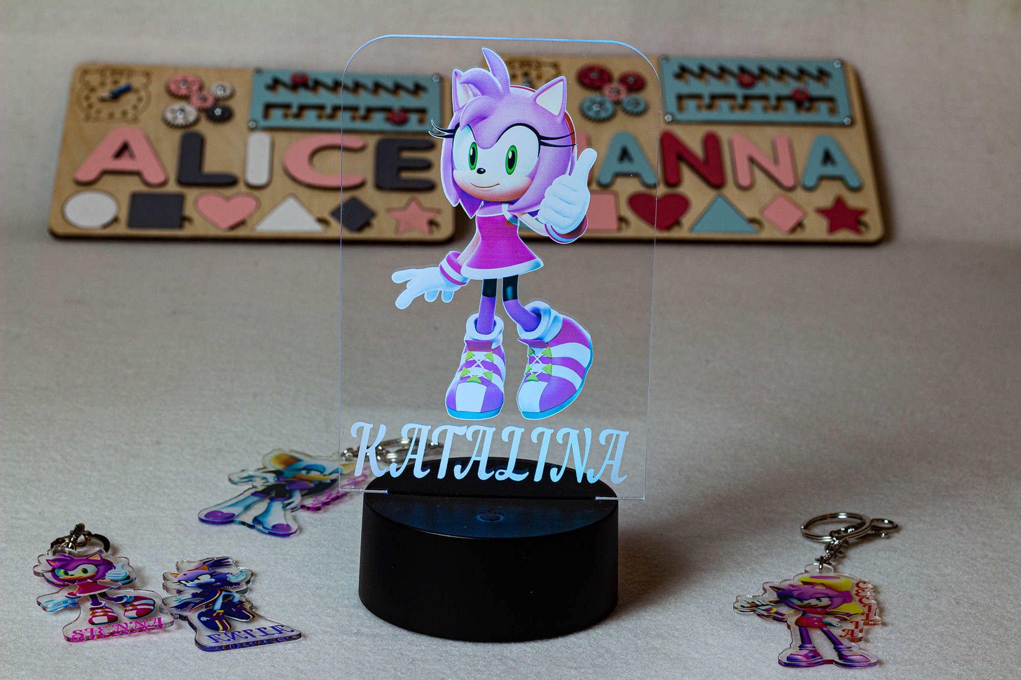 Sonic the Hedgehog Night Light Personalized Sonic Light - Etsy