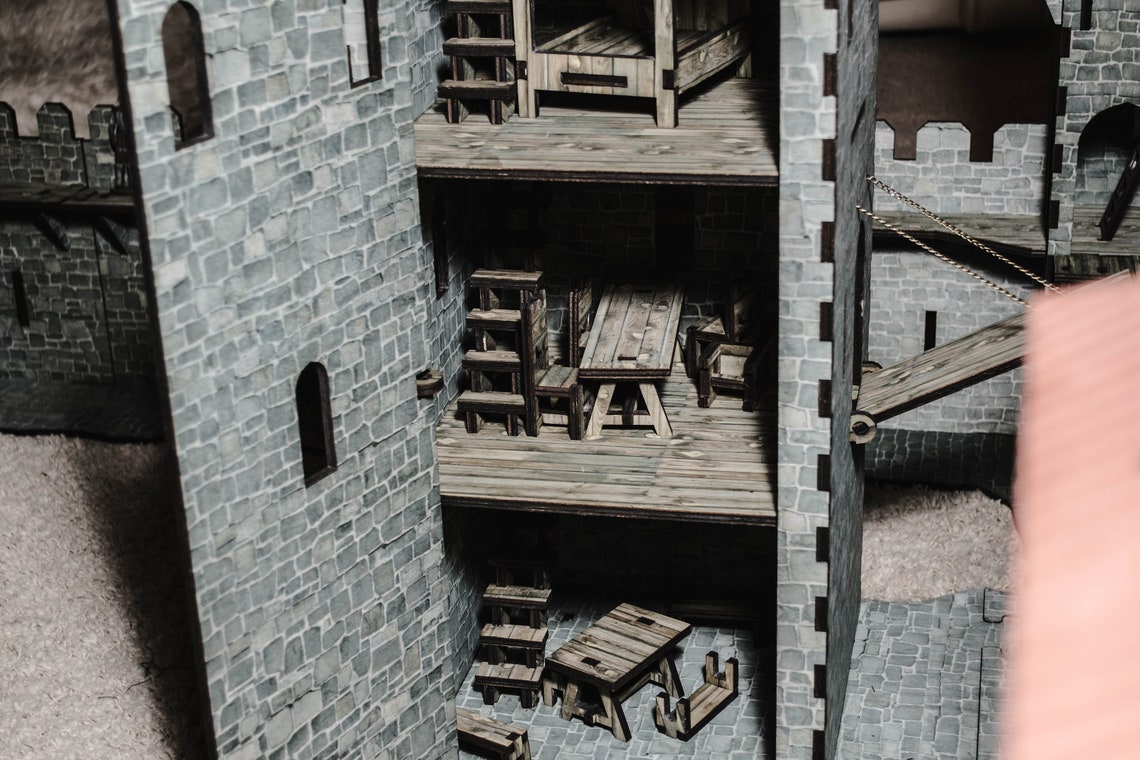 The Wooden Medieval Castle the Designer is Created for - Etsy