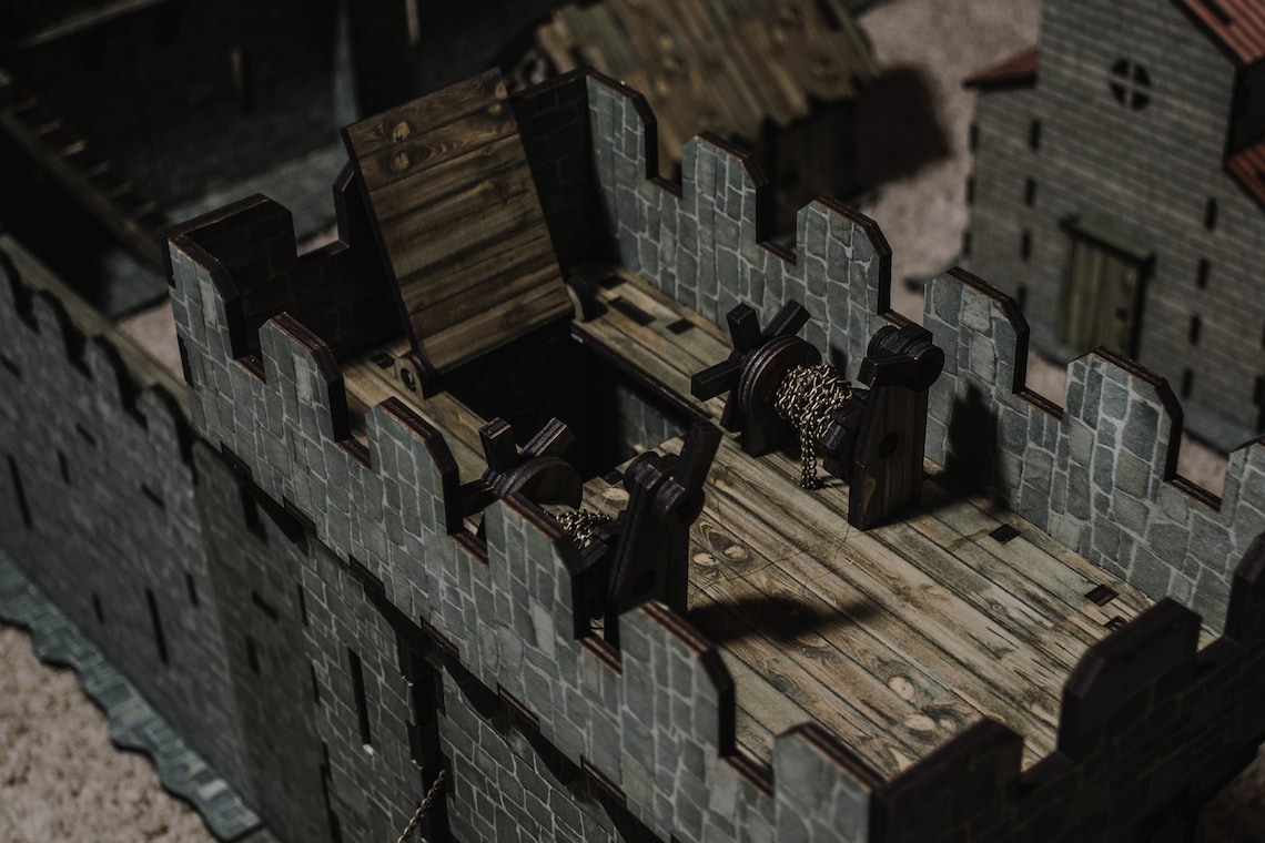 The Wooden Medieval Castle the Designer is Created for - Etsy