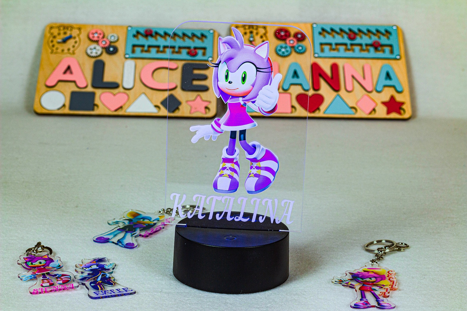 Sonic the Hedgehog Night Light Personalized Sonic Light - Etsy