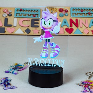 Sonic the Hedgehog, Night Light, Personalized Sonic, Light Boy's Room ...