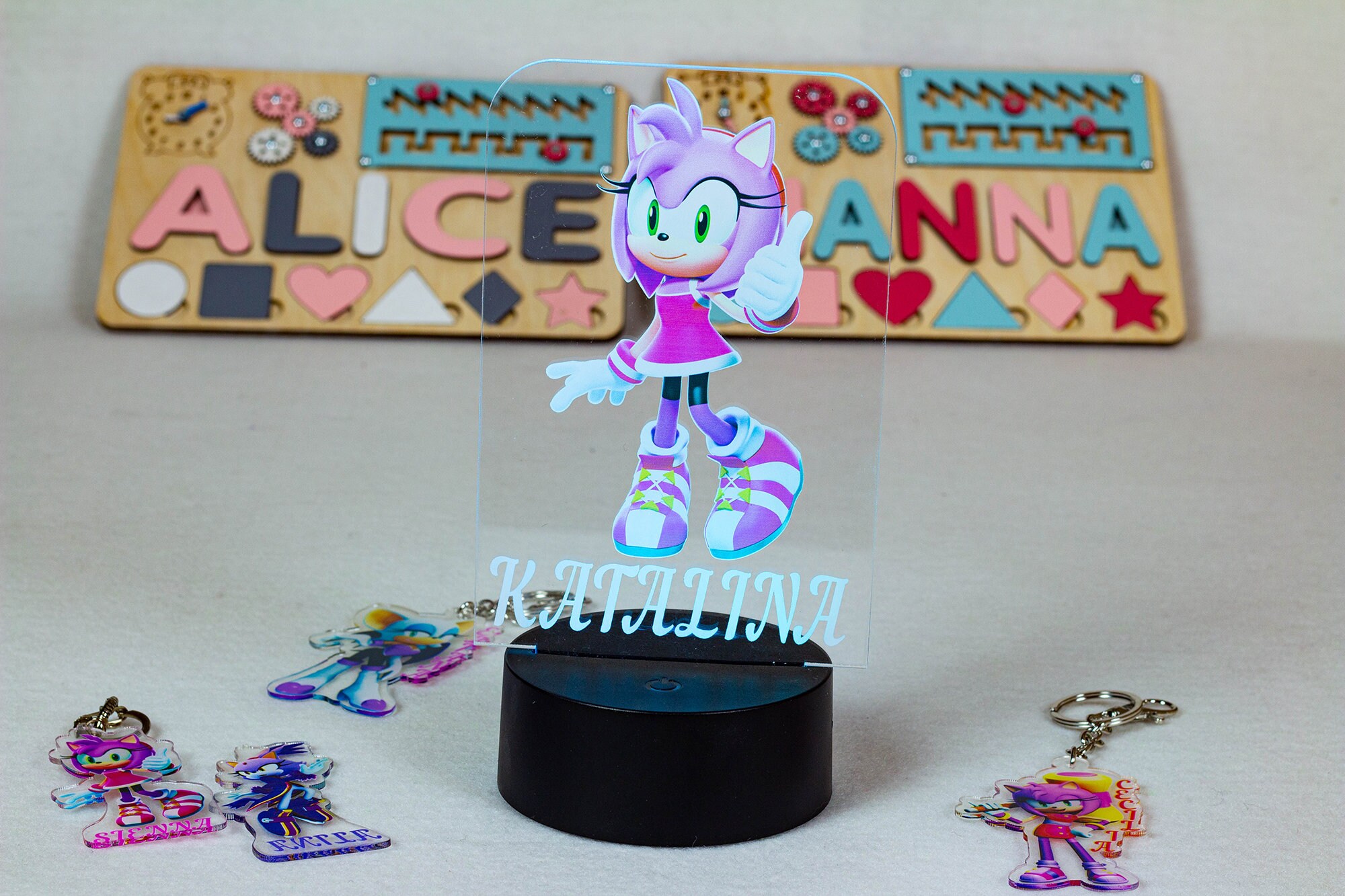 Sonic the Hedgehog Night Light Personalized Sonic Light - Etsy
