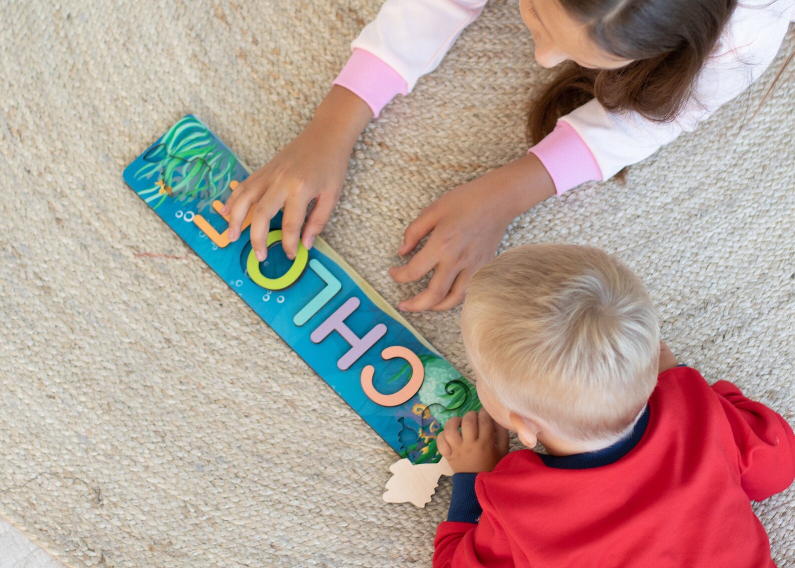 Personalized Name Puzzle With Pegs Montessori Toys Baby - Etsy